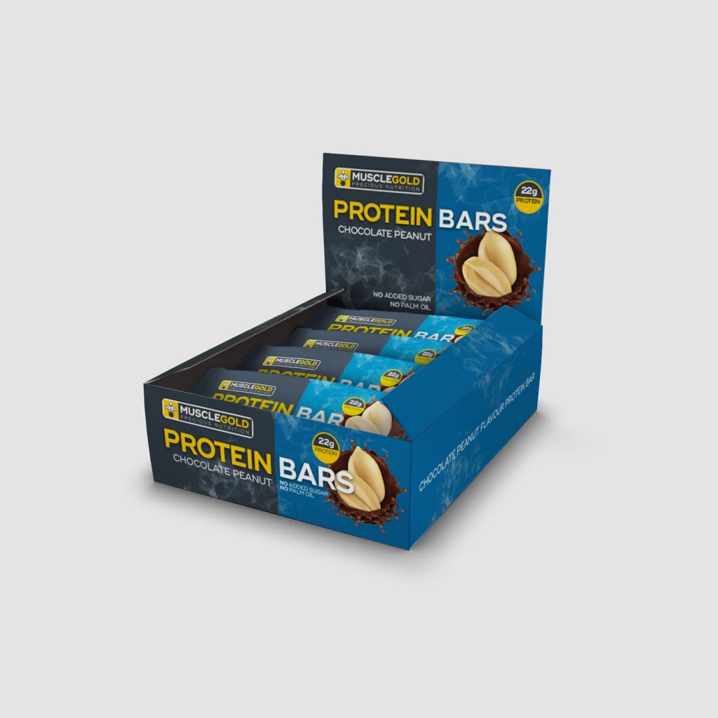 Chocolate Peanut Protein Bar (Box of 12) | MUSCLE GOLD | Precious Nutrition